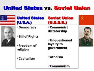 Cold War.ppt para alumnos de preparatoria | PPT