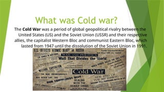 COLD WAR in political science of 12th cl | PPTX