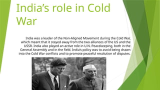 COLD WAR in political science of 12th cl | PPTX