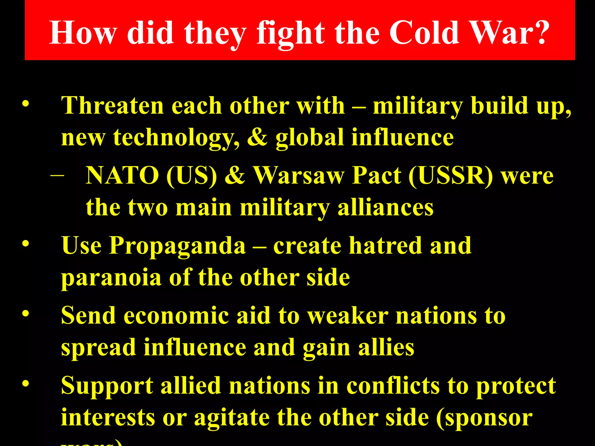 Cold War in the 20th century An Overview | PPT