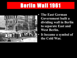 Cold War in the 20th century An Overview | PPT