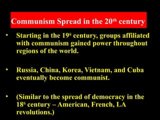 Cold War in the 20th century An Overview | PPT