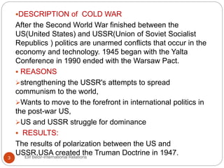 Cold war | PPTX | Political Issues & policy | Politics