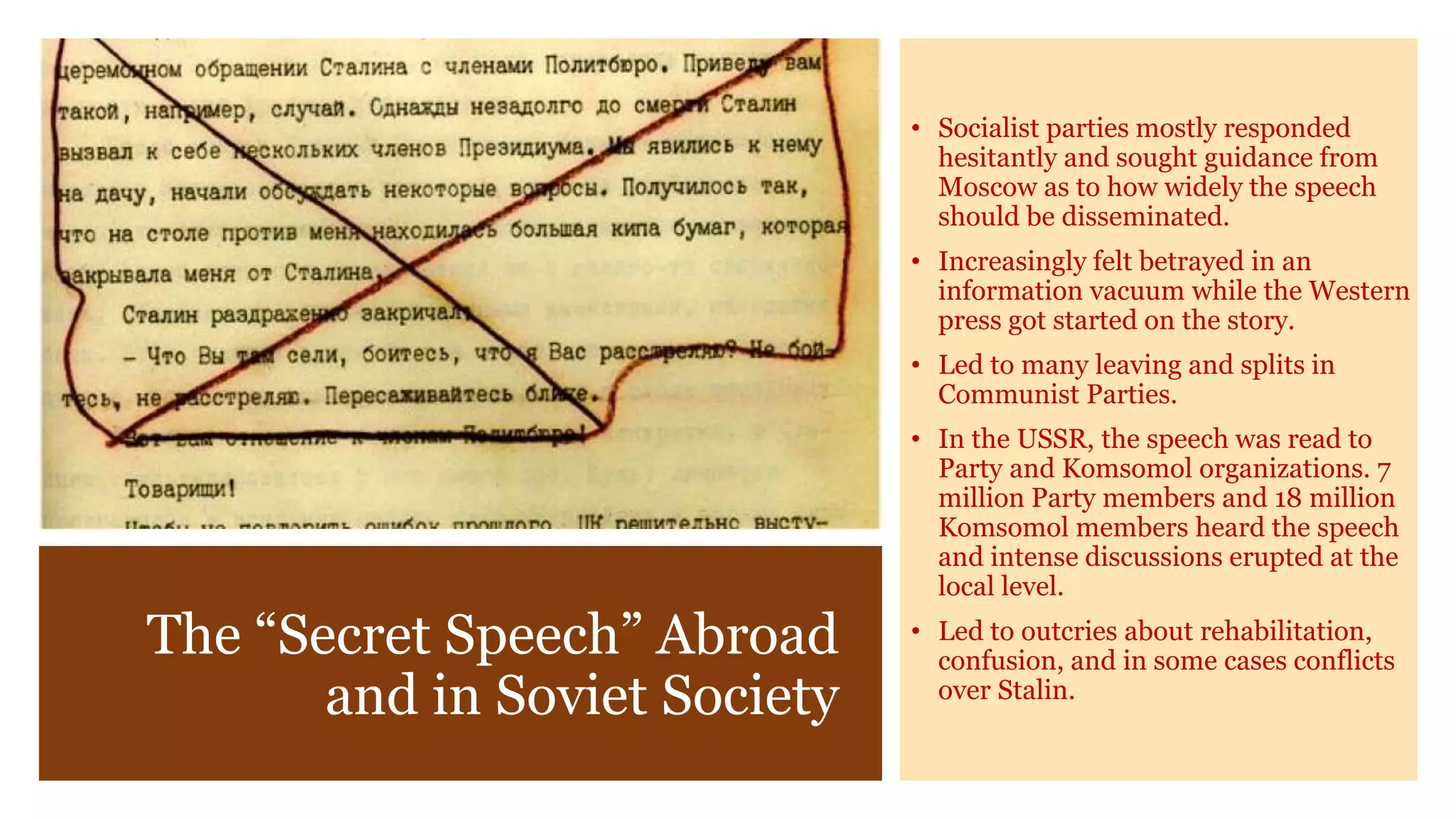 The Cold War and Khrushchev's Thaw | PPTX