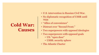 The Cold War and Khrushchev's Thaw | PPTX | Political Issues & policy ...