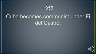 Cold war timeline | PPTX