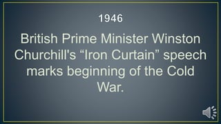 Cold war timeline | PPTX