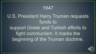 Cold war timeline | PPTX