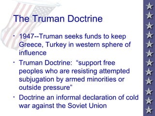 Cold war truman eisenhower | PPT
