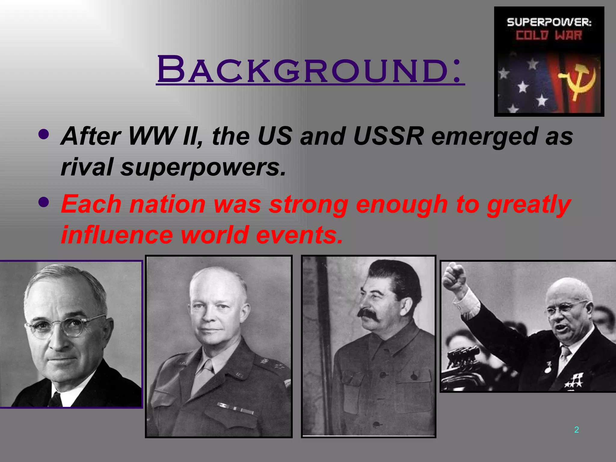 Cold War U.S. History 1945-Present | PPT