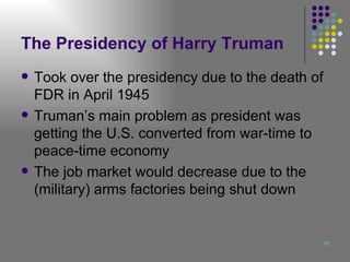 Cold War U.S. History 1945-Present | PPT