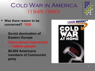 Cold War U.S. History 1945-Present | PPT