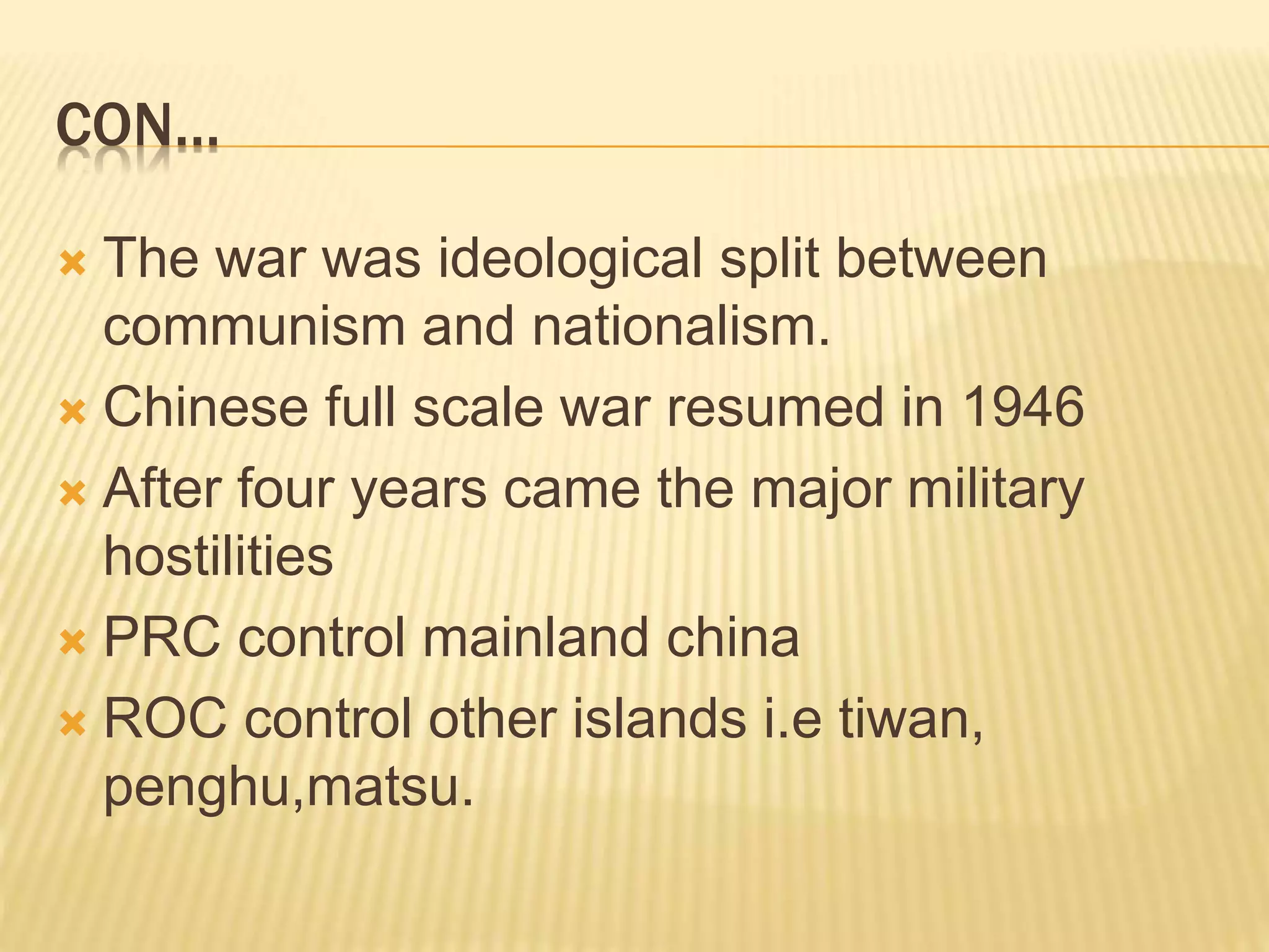 Major wars and conflicts in the world | PPTX