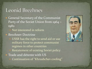 Decline of the USSR | PPTX