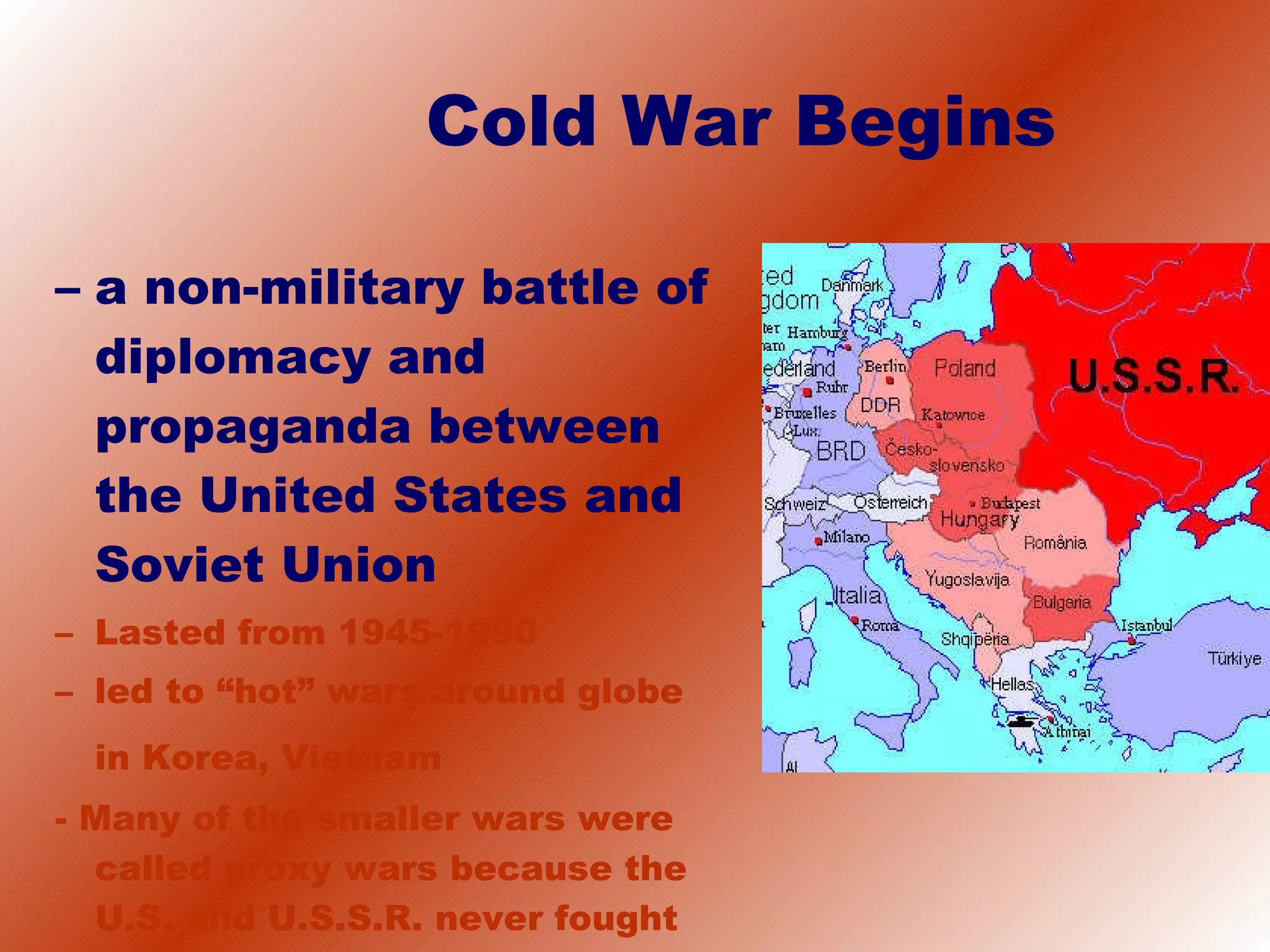 Cold war conflicts | PPT