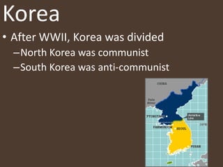 Cold war conflicts | PPT