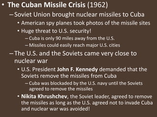 Cold war conflicts | PPTX