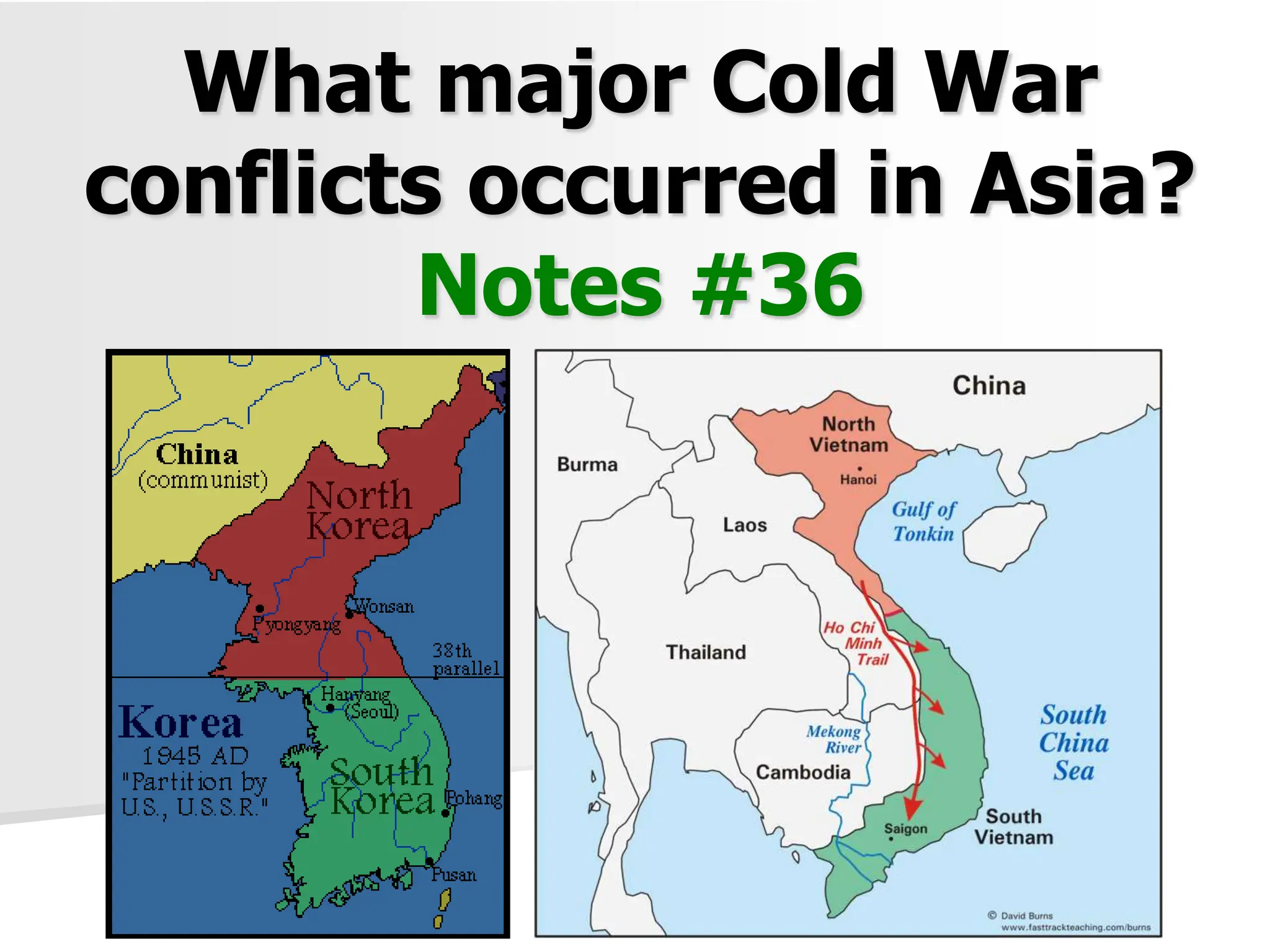 Cold War Conflicts in Asia with super power | PPT