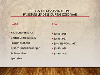 Cold war era 1956 to 1960 | PPTX