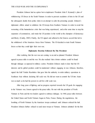 Cold war essay sample | PDF