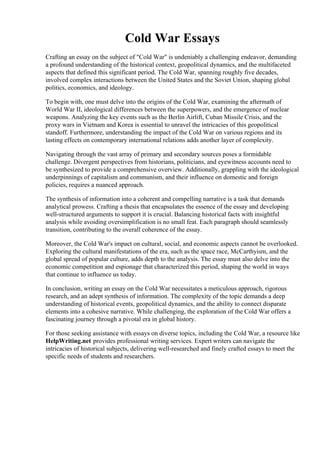 Cold War Essays.pdf