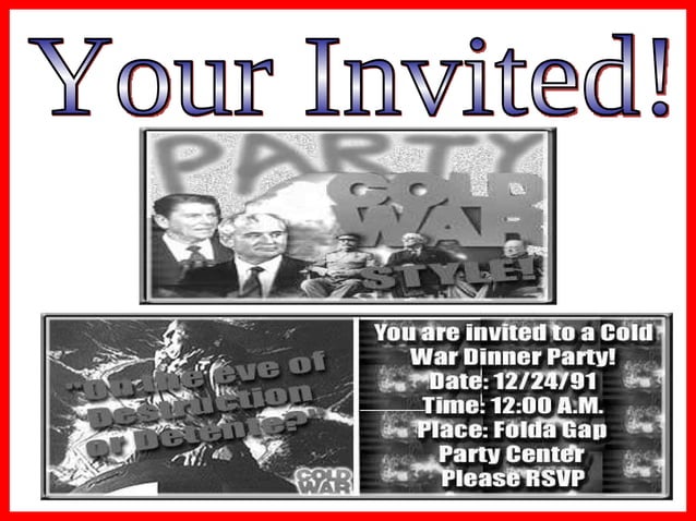 Cold war example powerpoint a model for students! | PPT