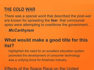 Cold War Guide | PPT