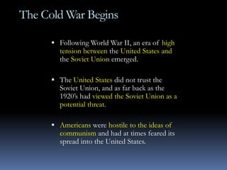 Cold War Hot Spots, 1945-1962 | PPTX
