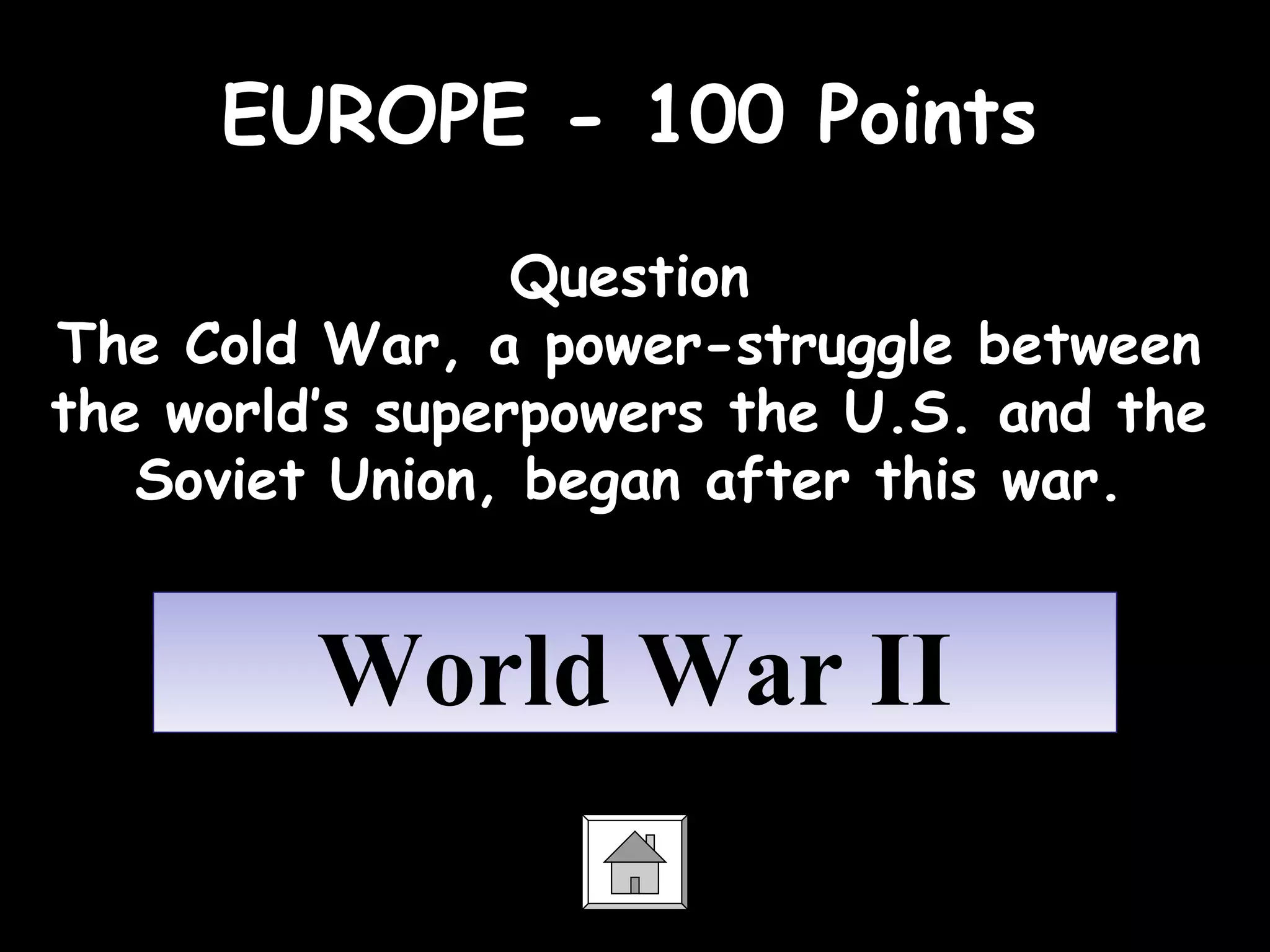 Cold War Jeopardy | PPT