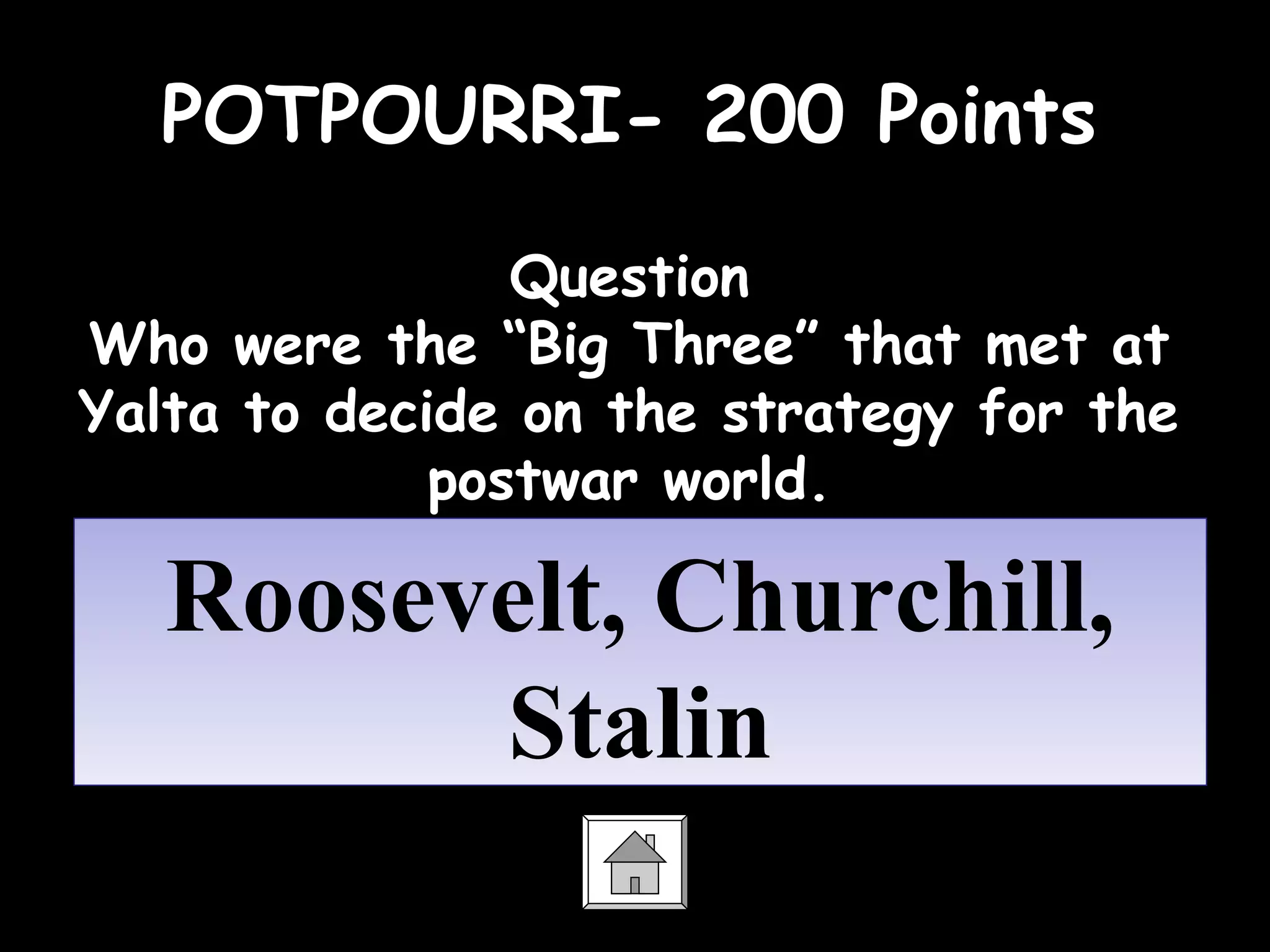 Cold War Jeopardy | PPT