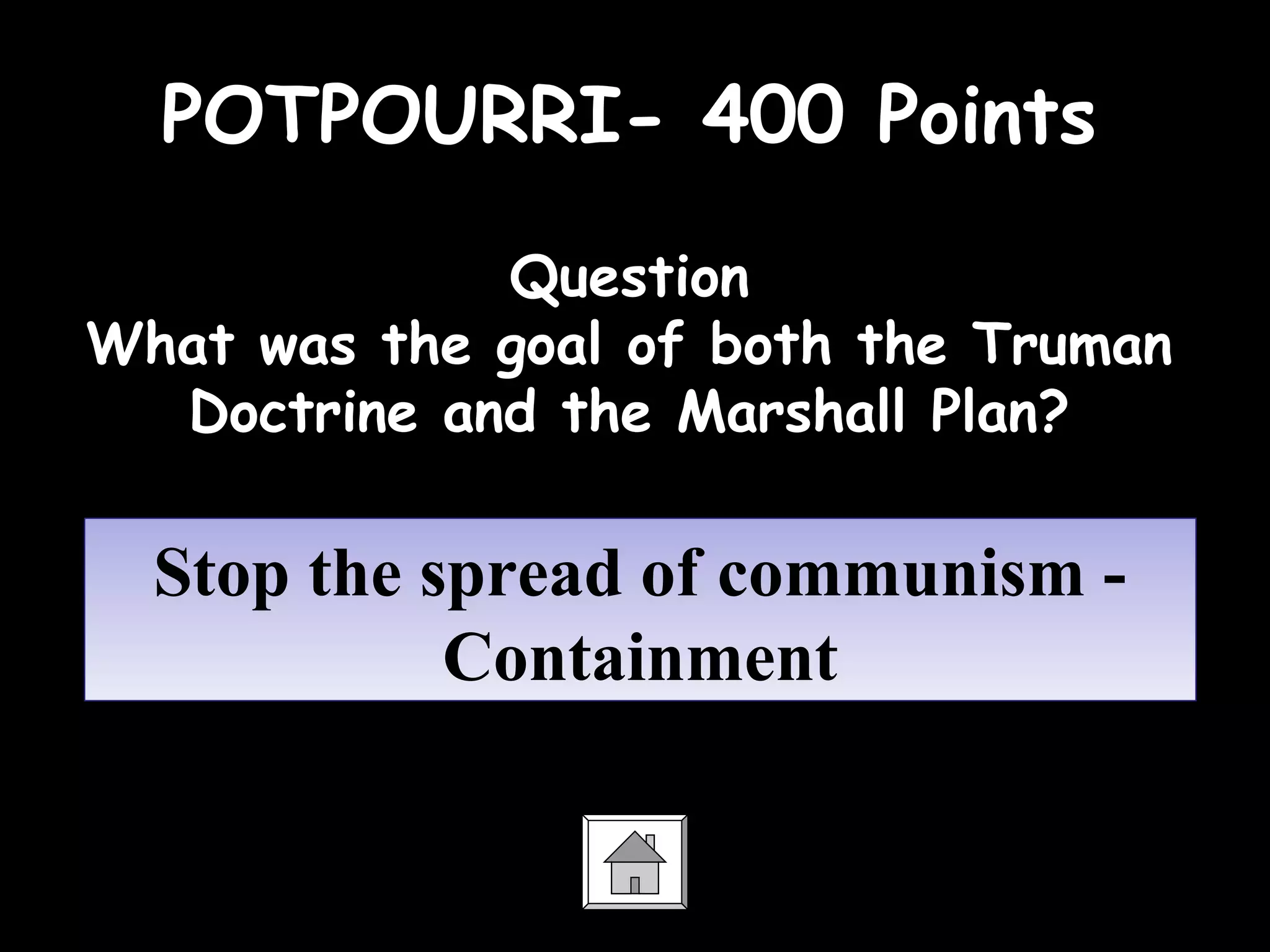 Cold War Jeopardy | PPT