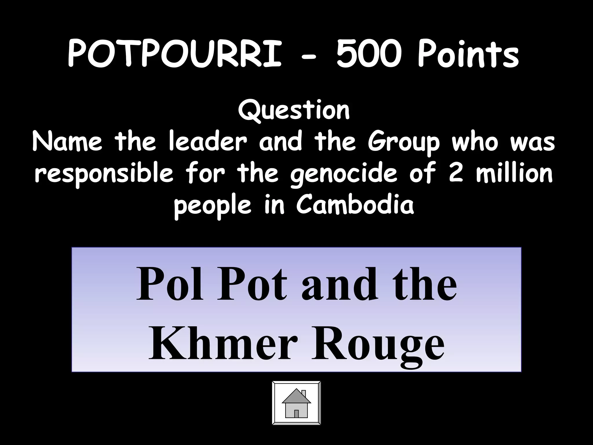 Cold War Jeopardy | PPT | Free Download