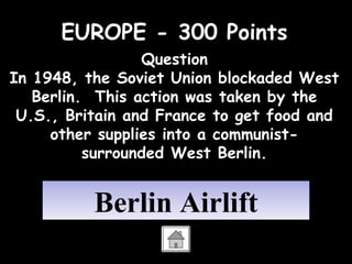 Cold War Jeopardy | PPT | Free Download