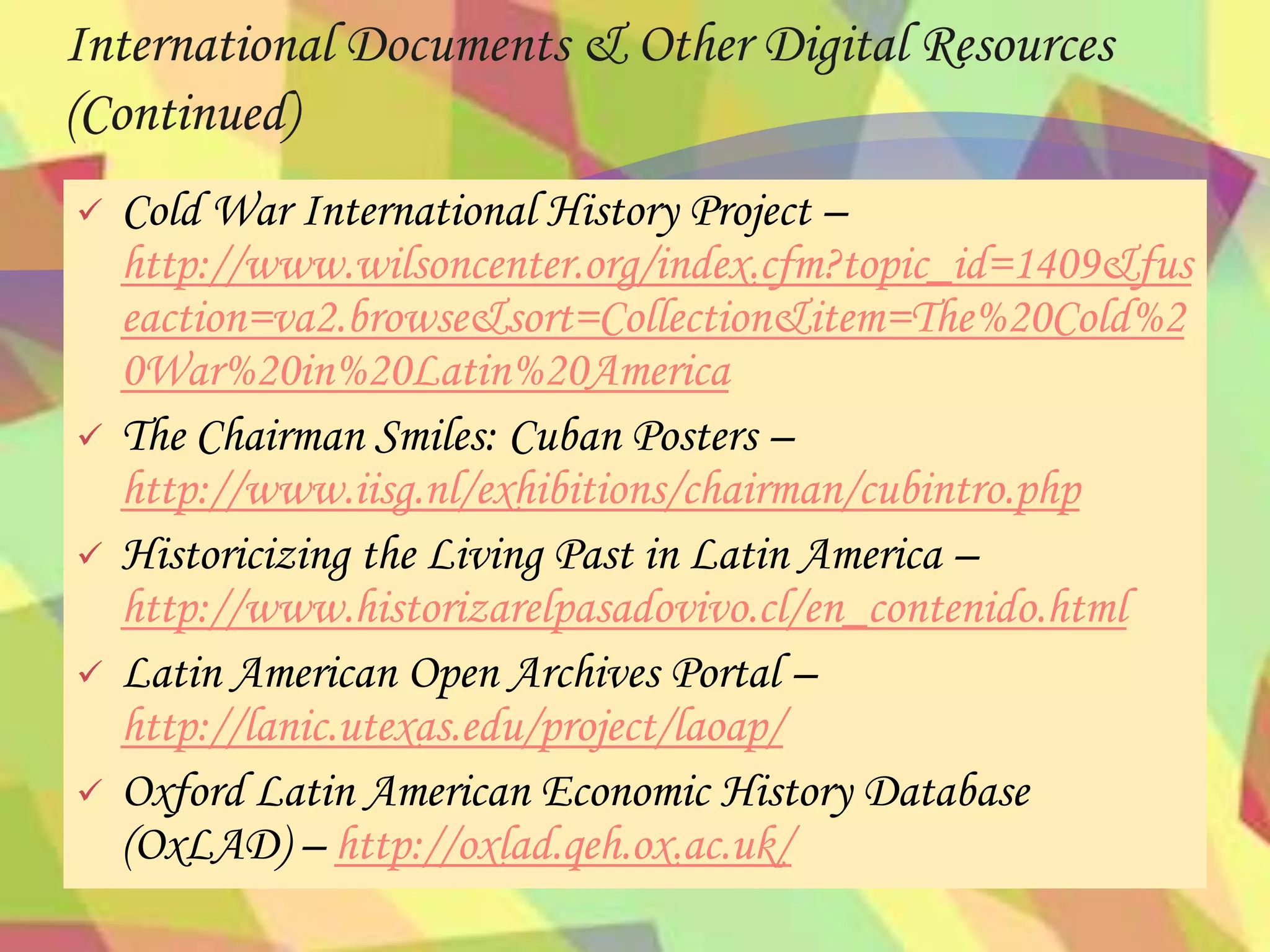 The Cold War in Latin America | PPTX