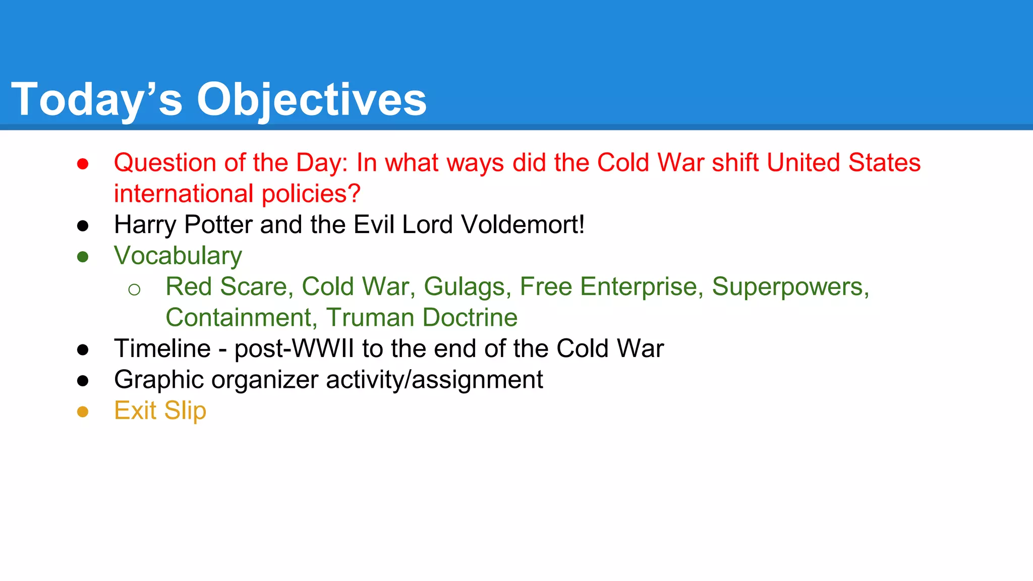 Cold war lecture | PPT