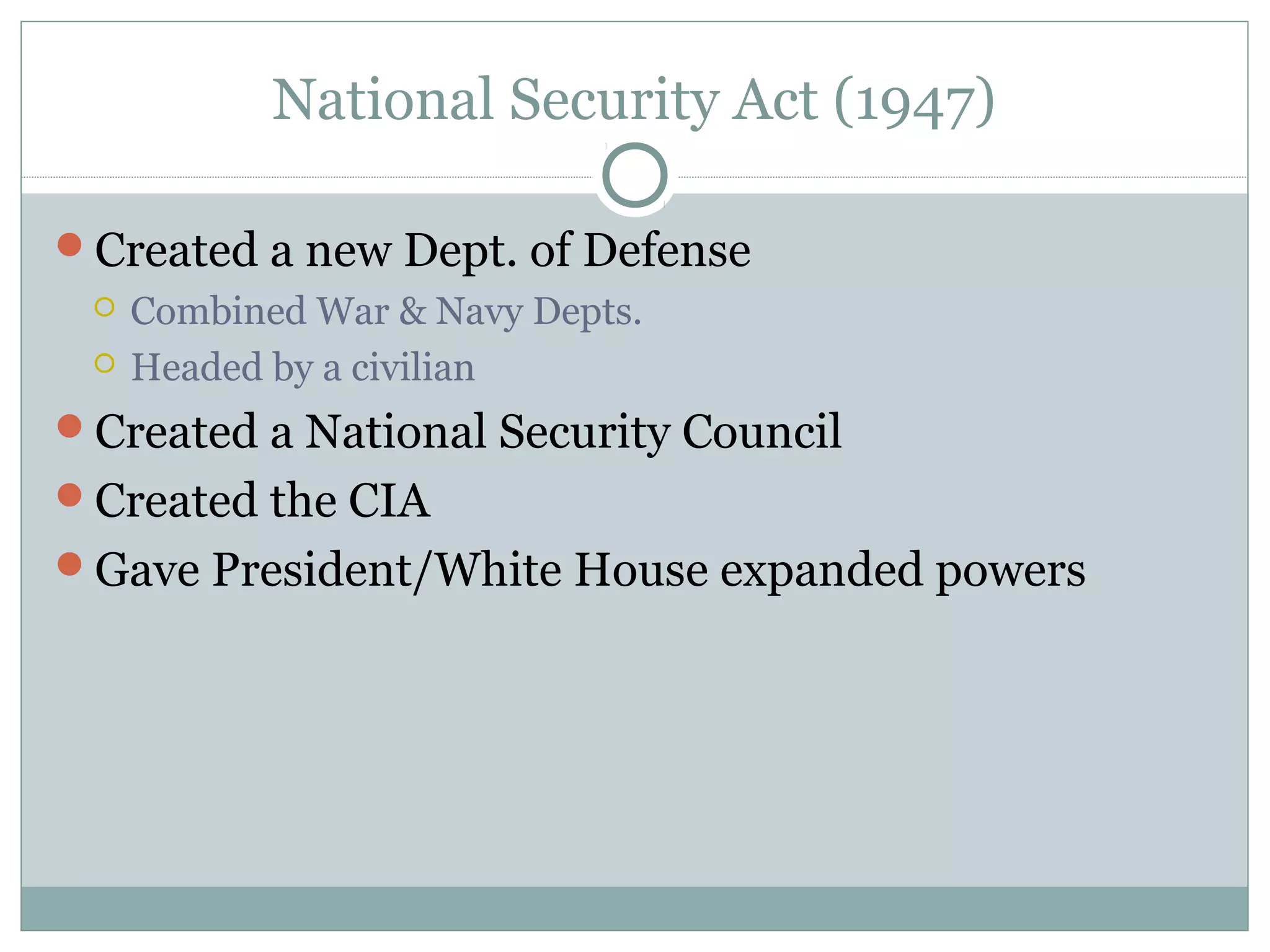 Impact of the Cold War | PPT