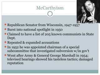 Impact of the Cold War | PPT