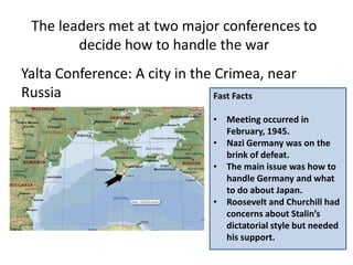 Cold war origins conference summaries | PPTX