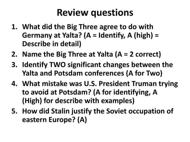 Cold war origins conference summaries | PPT