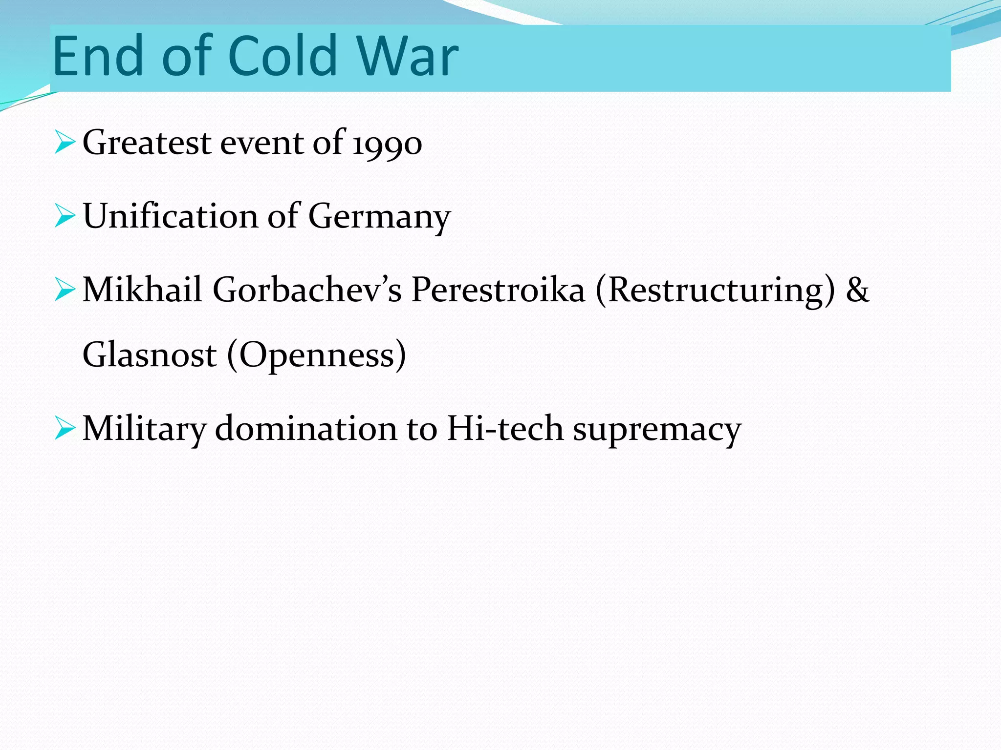 Cold War: The war that changed the table of international relations | PPTX