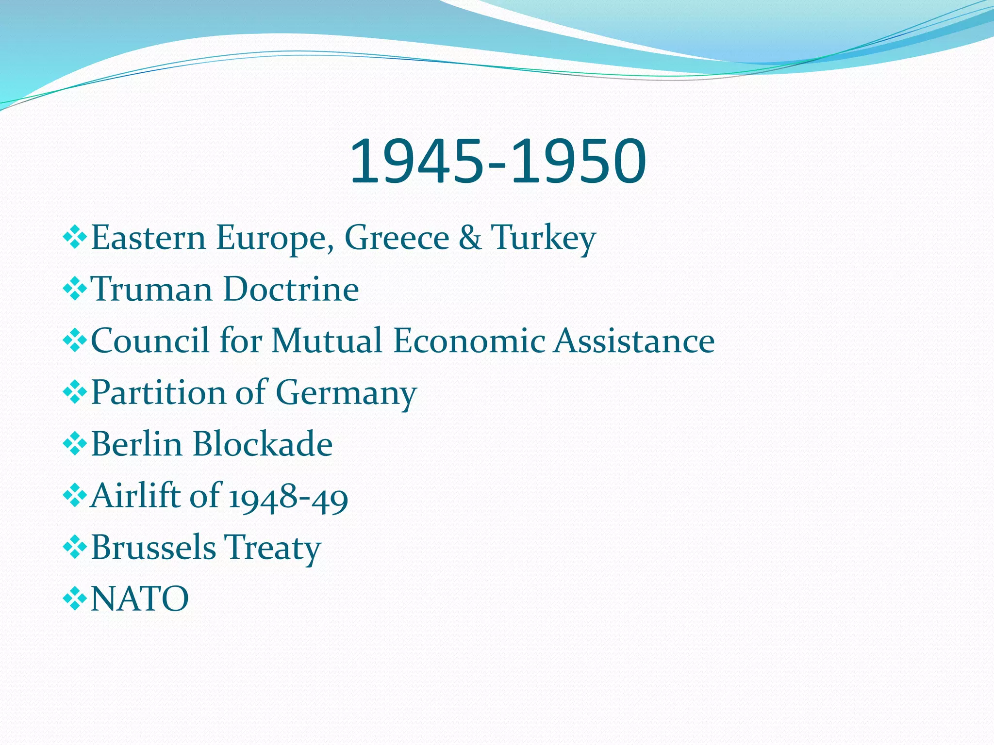 Cold War: The war that changed the table of international relations | PPTX