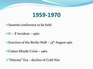 Cold War: The war that changed the table of international relations | PPTX