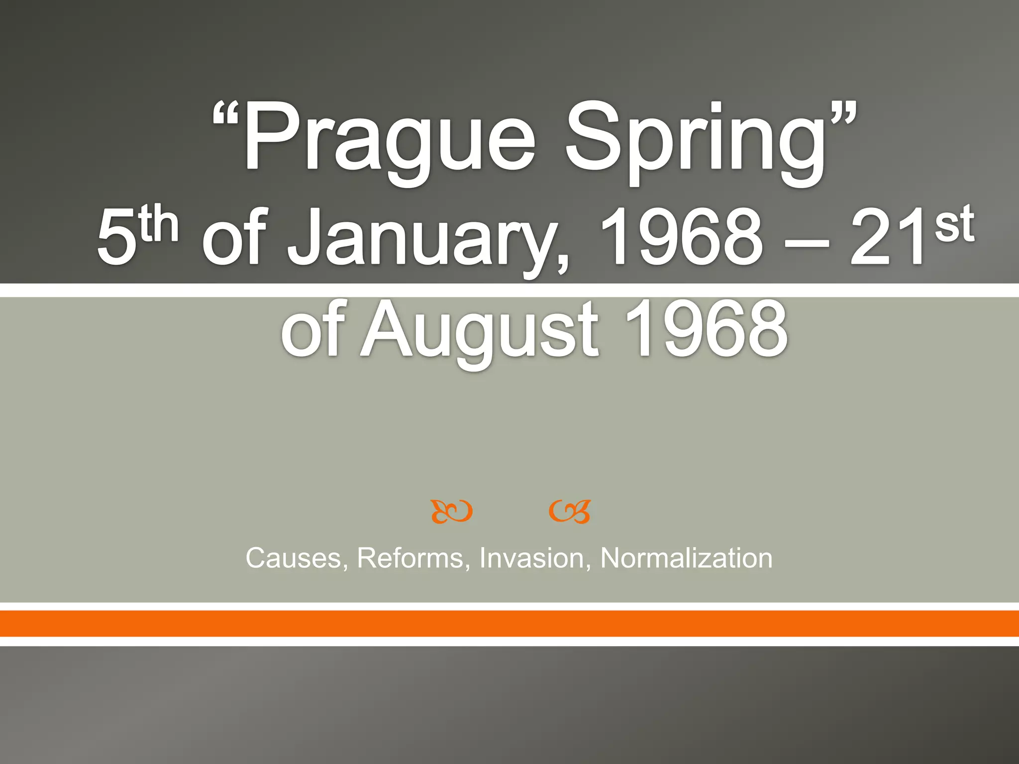 Cold War: Prague Spring | PPTX