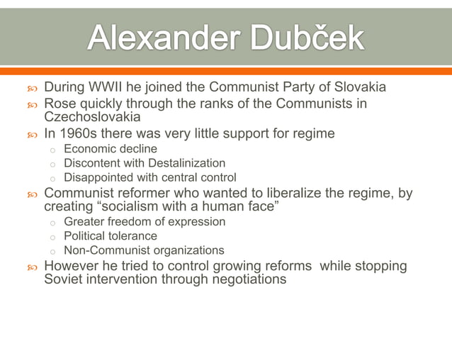 Cold War: Prague Spring | PPTX | Civic affairs | Politics