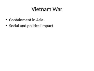 Cold War Presentation High School Powerpoint | PPTX