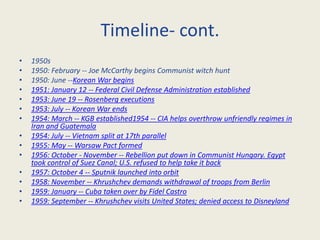 Cold war project Chapter 27 Period 5 | PPTX | History | Genres