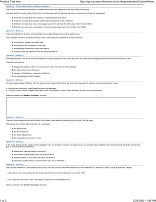 Cold War OGT Questions | PDF