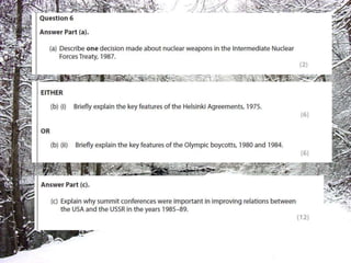 Cold war questions blog summary | PPT