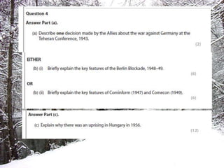 Cold war questions blog summary | PPT