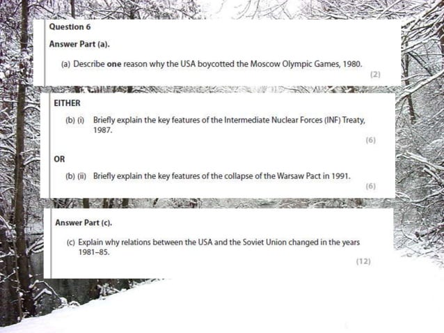 Cold war questions blog summary | PPT